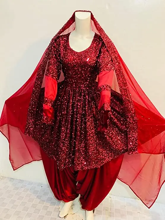 Traditional Afghan Handmade Salwar Kameez - White Pashtun Wedding ...