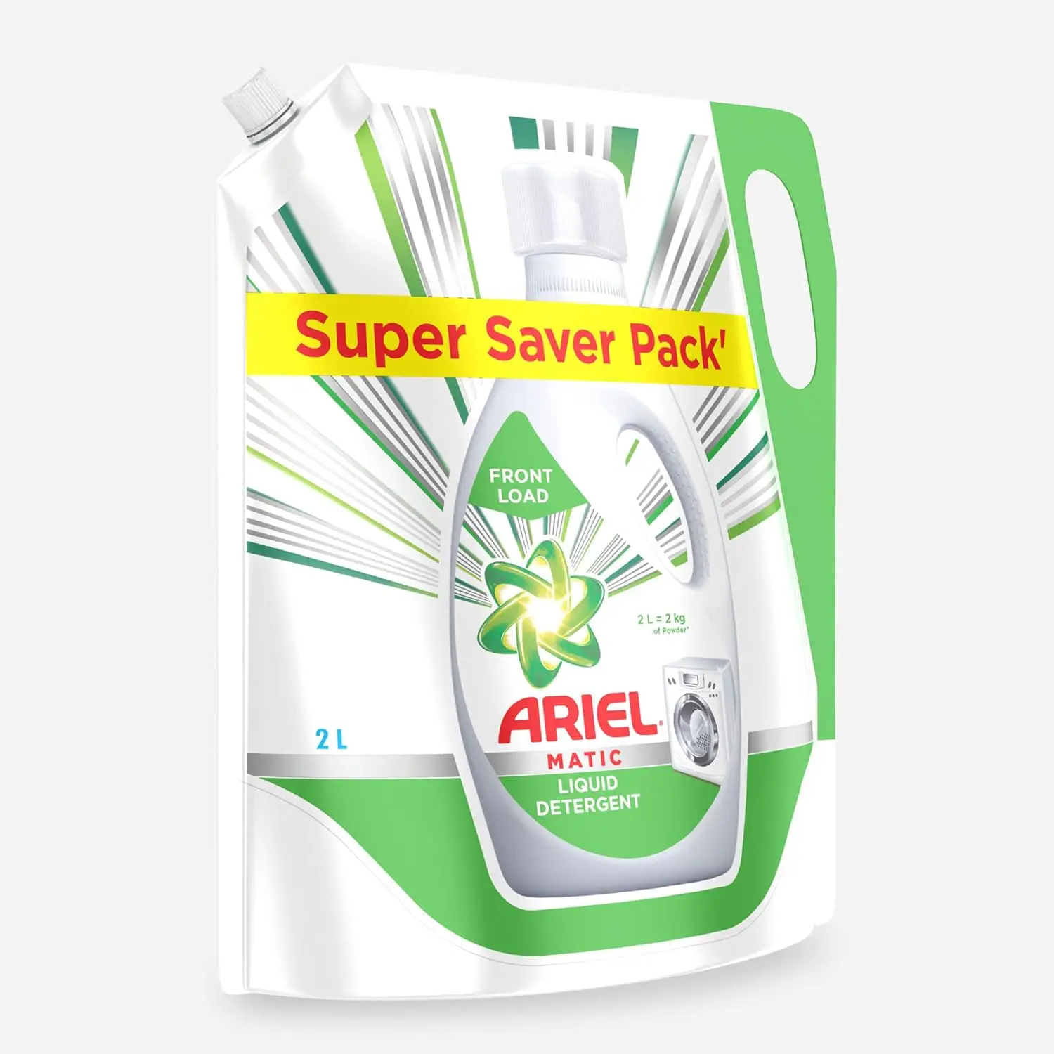 Ariel Matic 2L Front Load Liquid Detergent Powerful Stain Removal ...