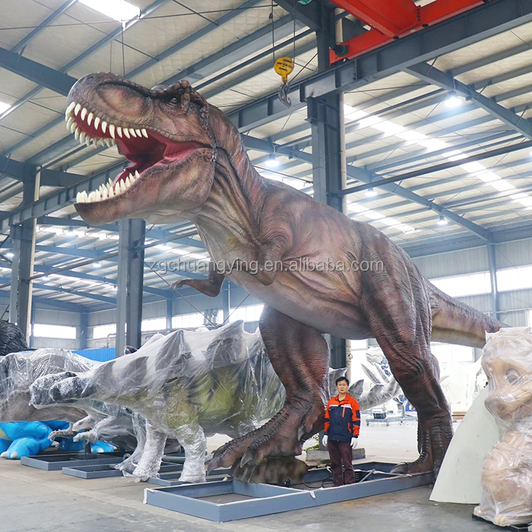Alibaba.com: 12 m Jurassic Period theme animatronic T-rex dinosaur robot model for sale ...