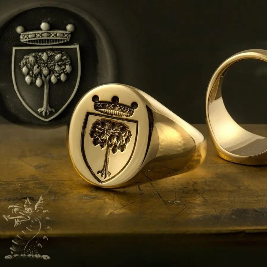 Timeless Elegance Bespoke Signet Rings Heraldic Engravings and ...