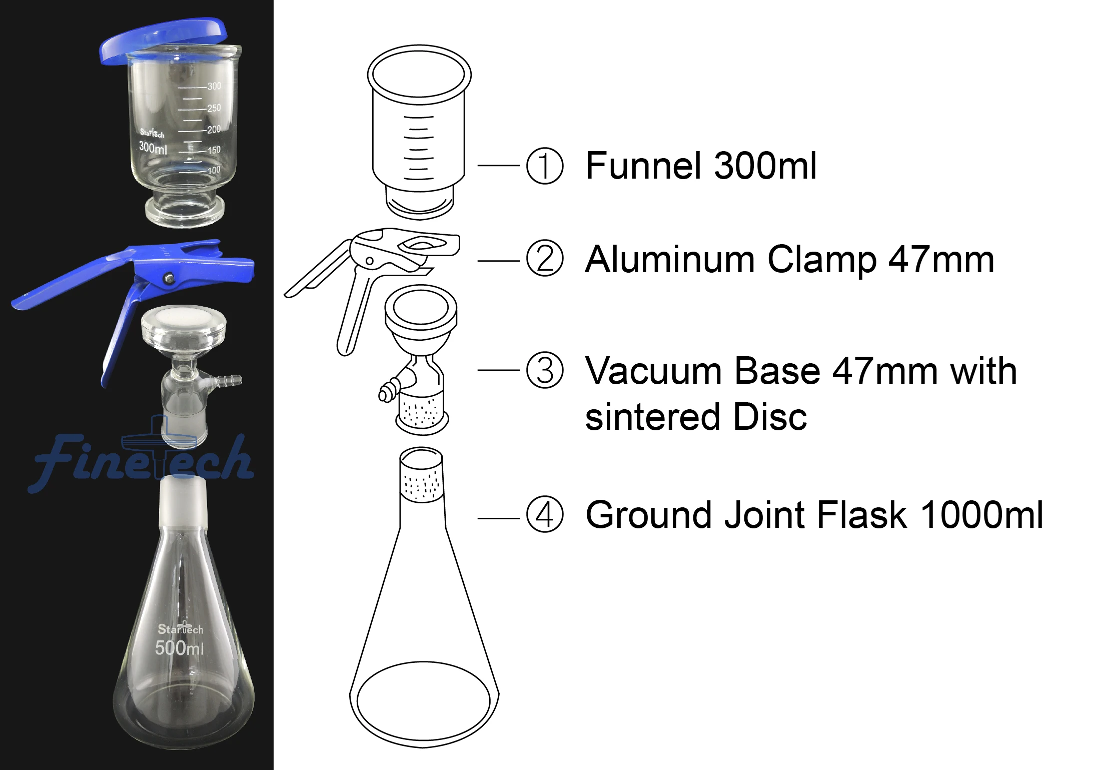 Glass Filtration Assembly - Buy Glass Filter Holder. solvent Filtration Apparatus vacuum ...