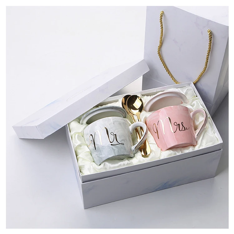 Luxury Coffee Cup Box For Mugs With Foam Custom Set Gift Box Packaging ...