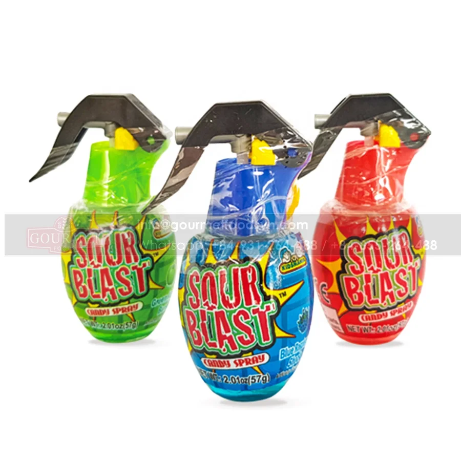 Kidsmania Sour Blast Candy Spray - Extreme Fruity Flavors