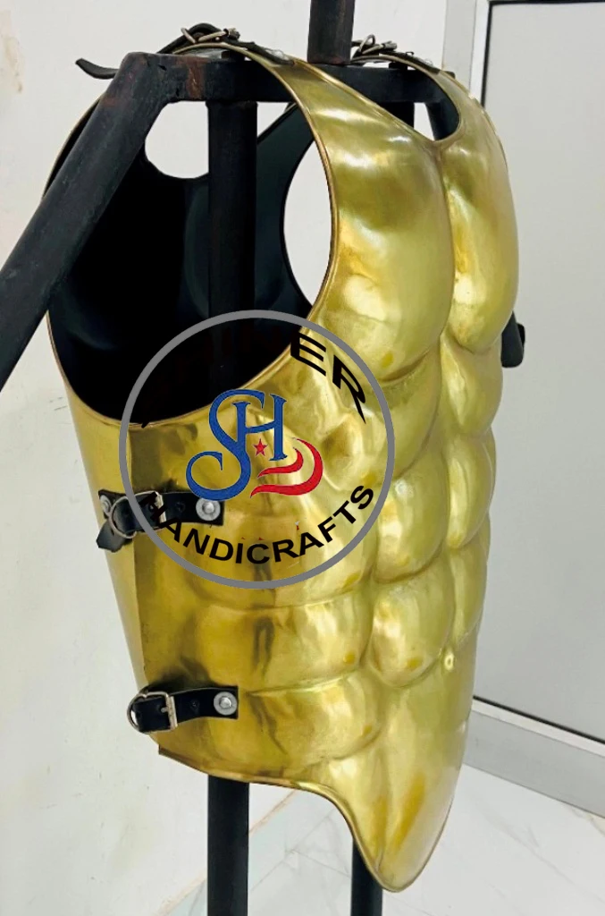 Medieval Muscle Armor Jacket Roman Armor Spartan Costume 18 Gauge Steel ...