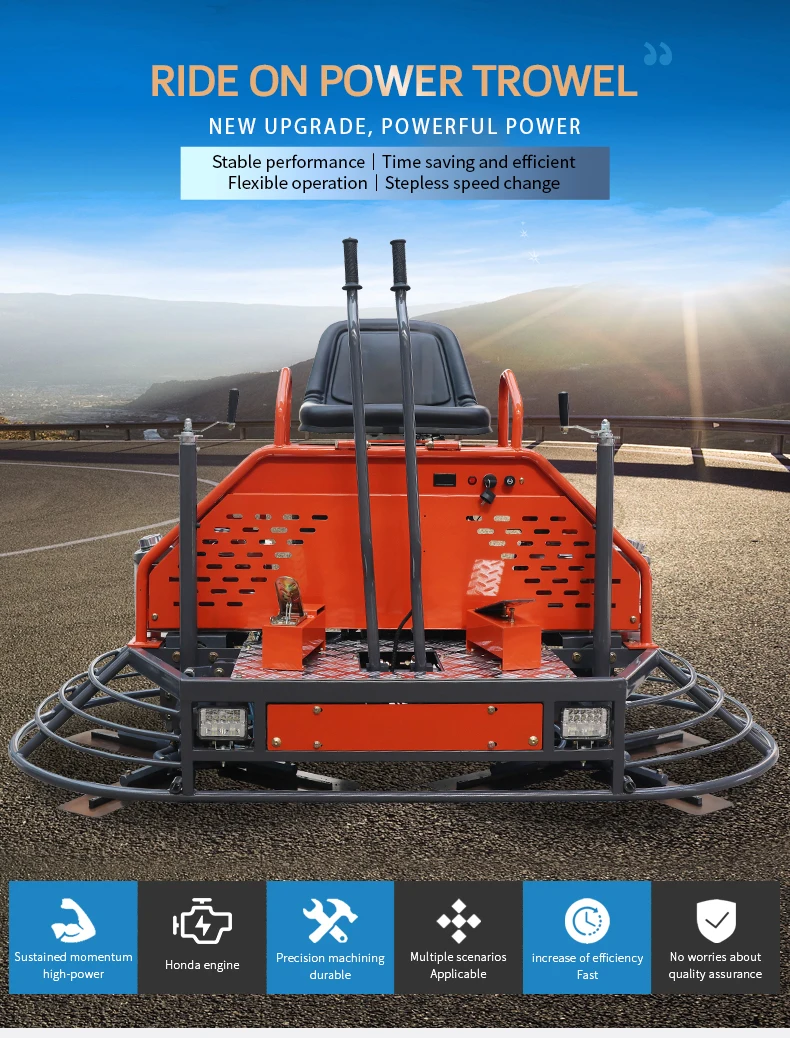 Small Gasoline Power Trowel Hot Sales Concrete Power Trowel Hydraulic ...