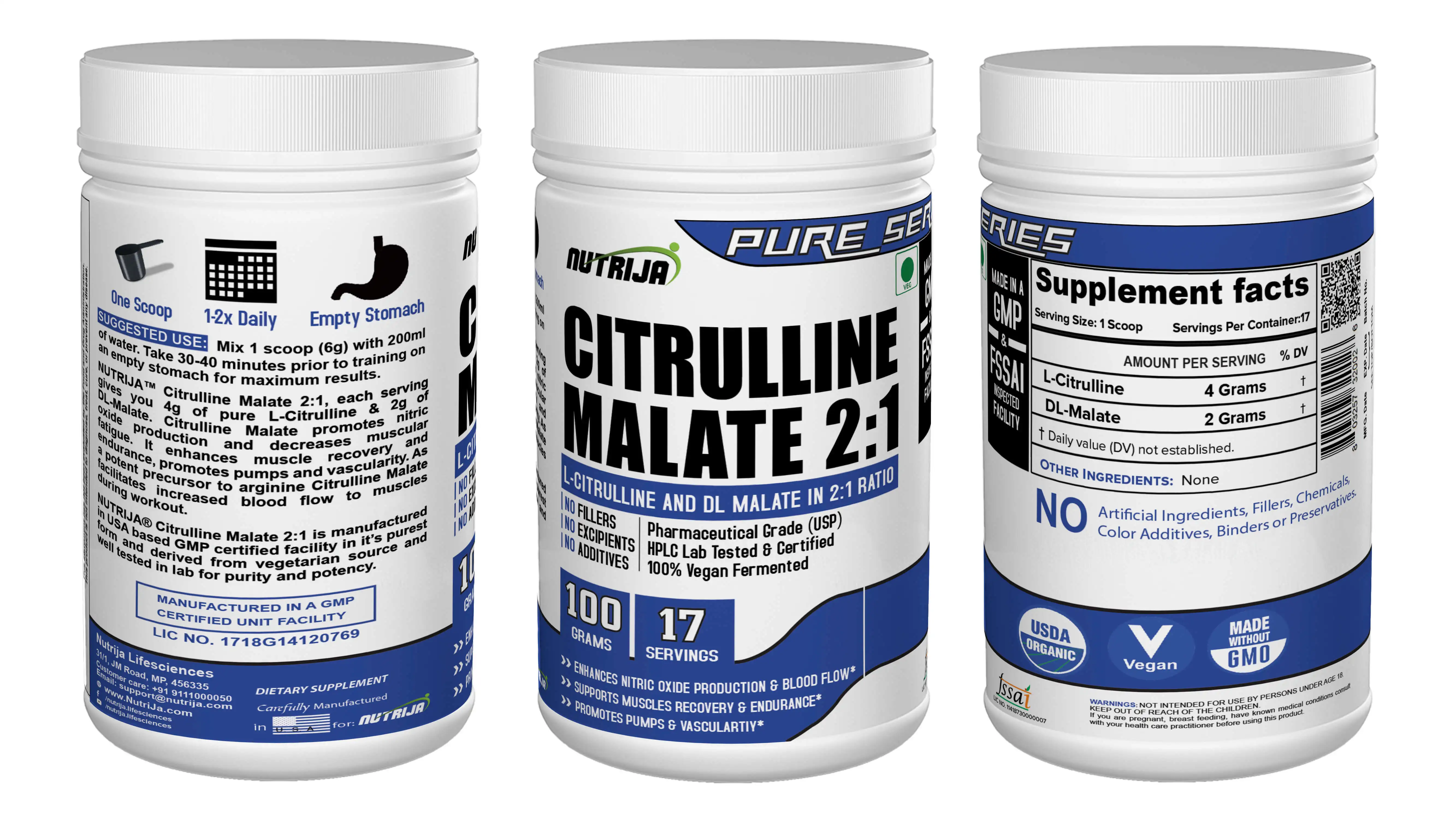 Citrulline Malate- 100 Grams (blueberry Lemonade) - Buy Citrulline ...