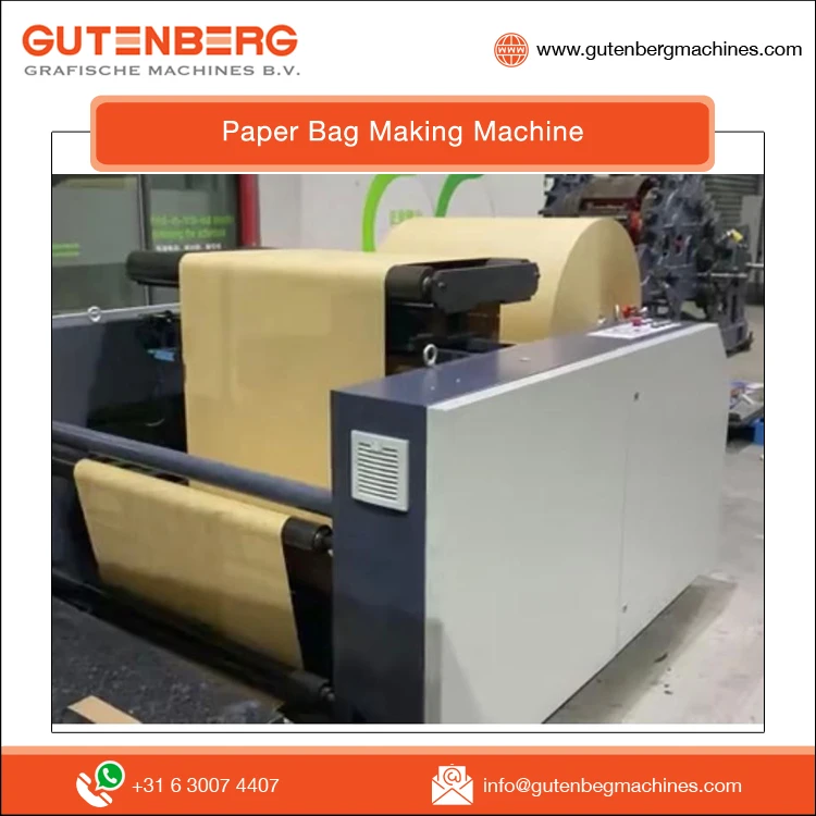 Takeaway Paper Bags Making Machine Industrial Usage 100- 400 Pics/min ...