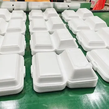 Disposable Thermocol Polystyrene Food Container Lunch Box Dishes Take ...