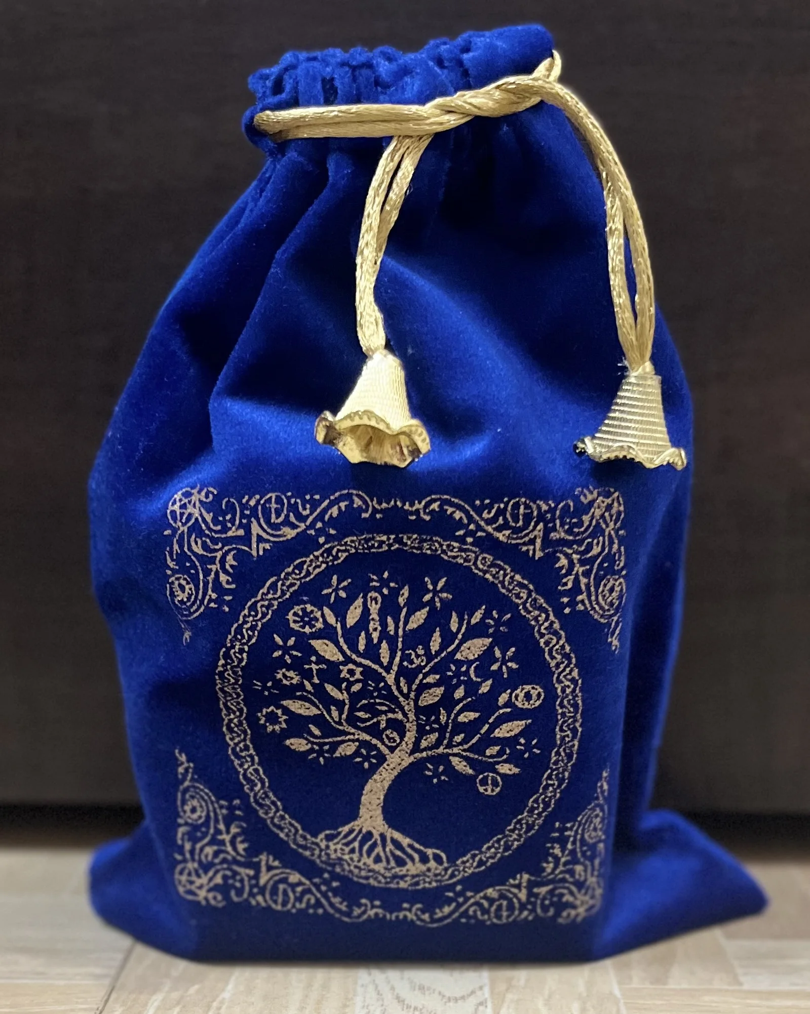 Soft Tree Of Life Humsa Hand Velvet Pouch For Tarot Altar,Rune Gift ...