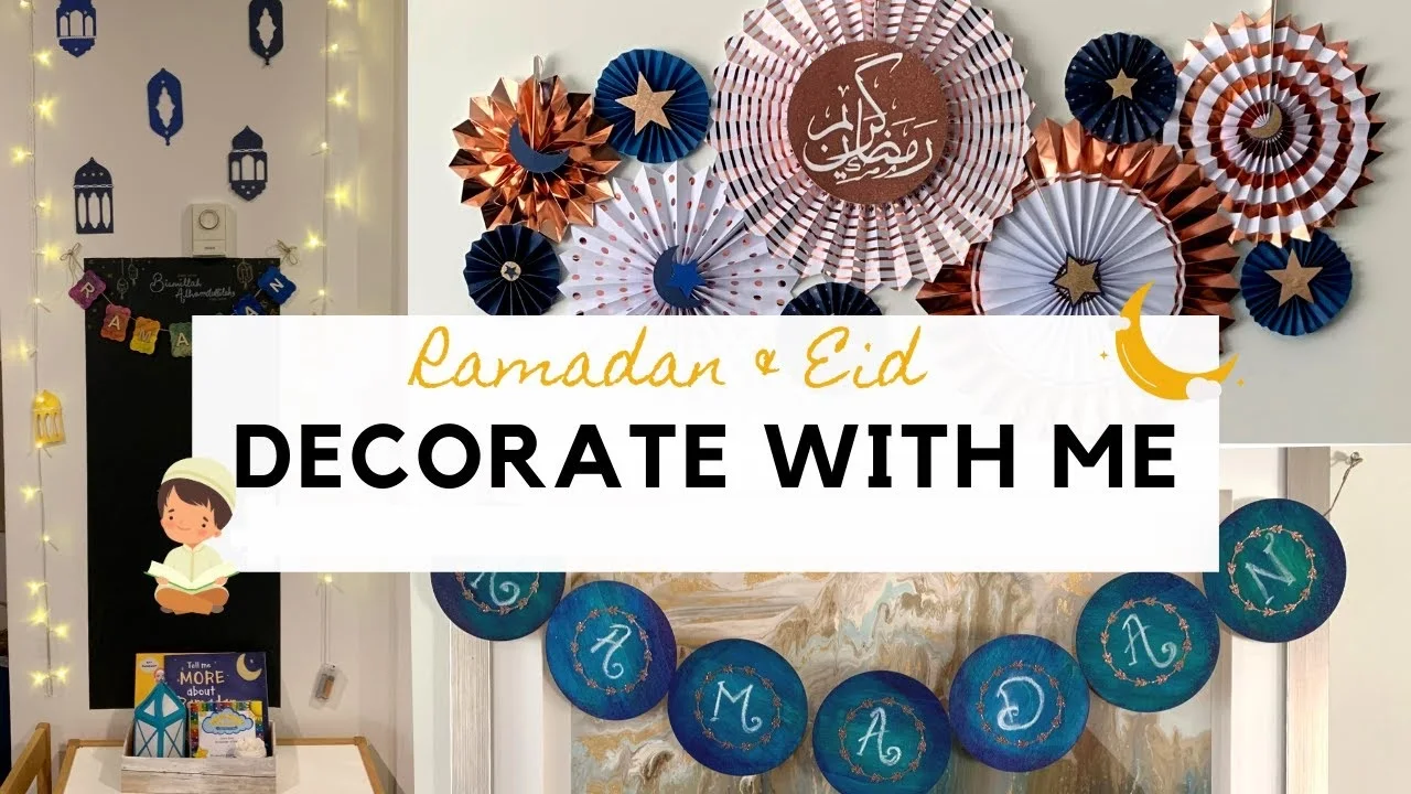 Iridescent Ramadan Star Moon Party Decorations Garland Twinkle Little ...