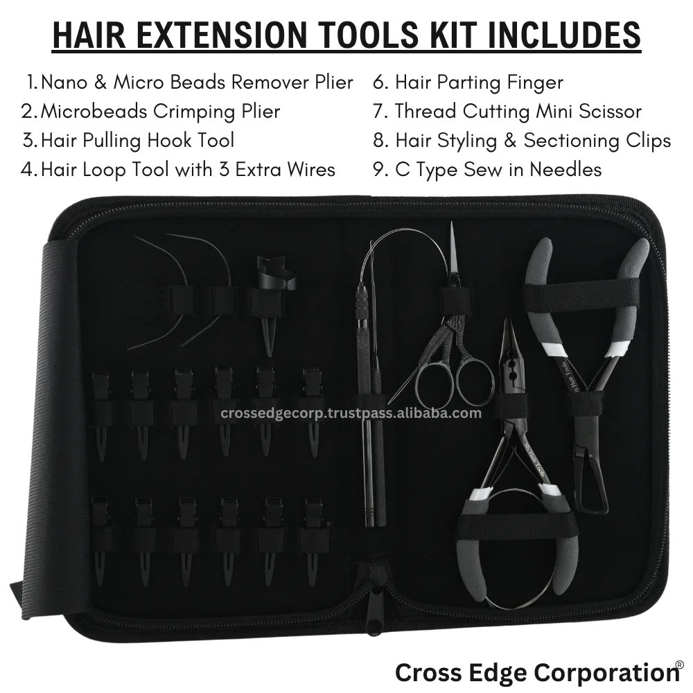 Professional MicroLink Beads Crimping and Remover Plier Sharp Thread ...