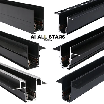 Dc48v Linear Spotlight Ceiling Surface Recessed Hanging Magnet Track ...