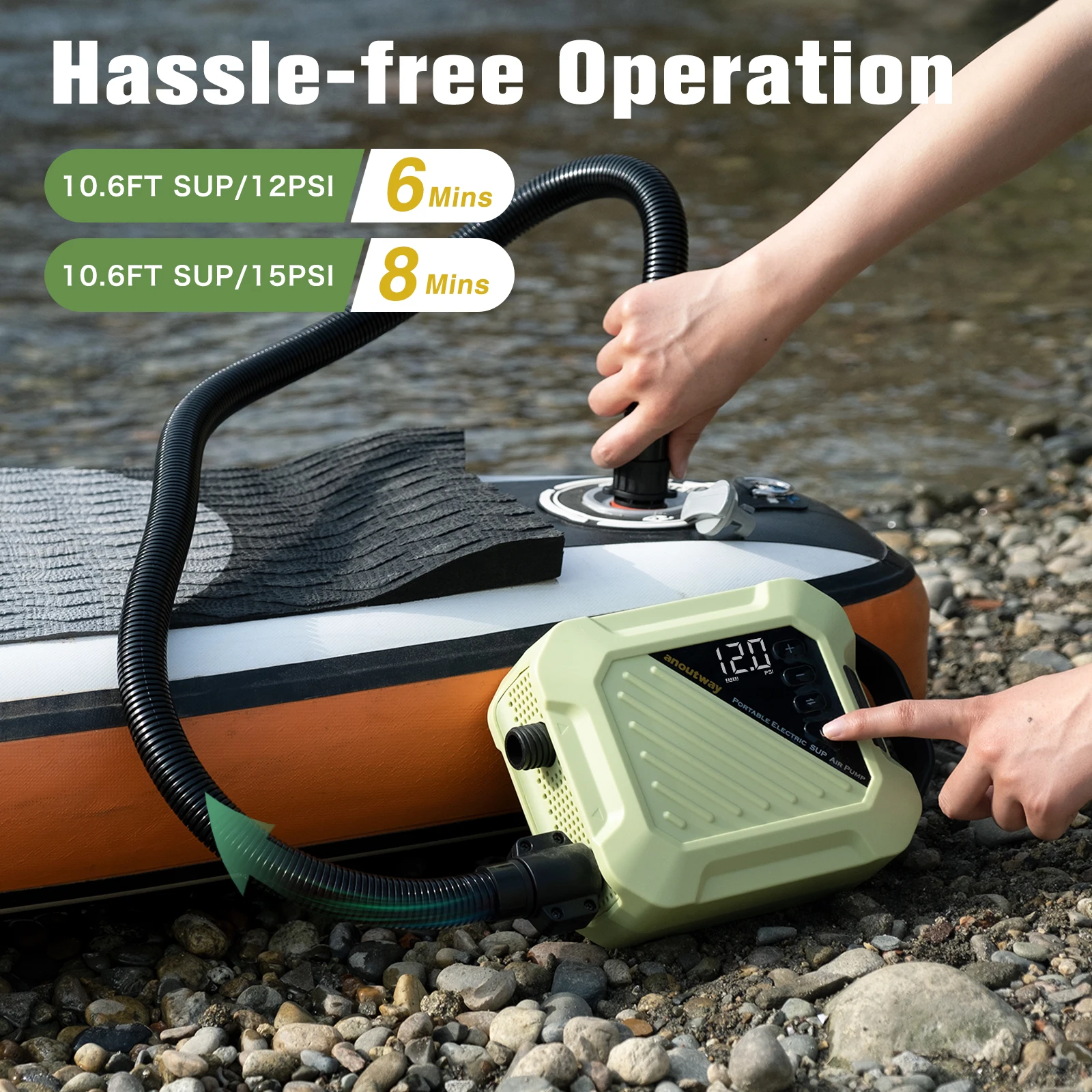 Mini Portable Rechargeable Electric Air Pump for SUP