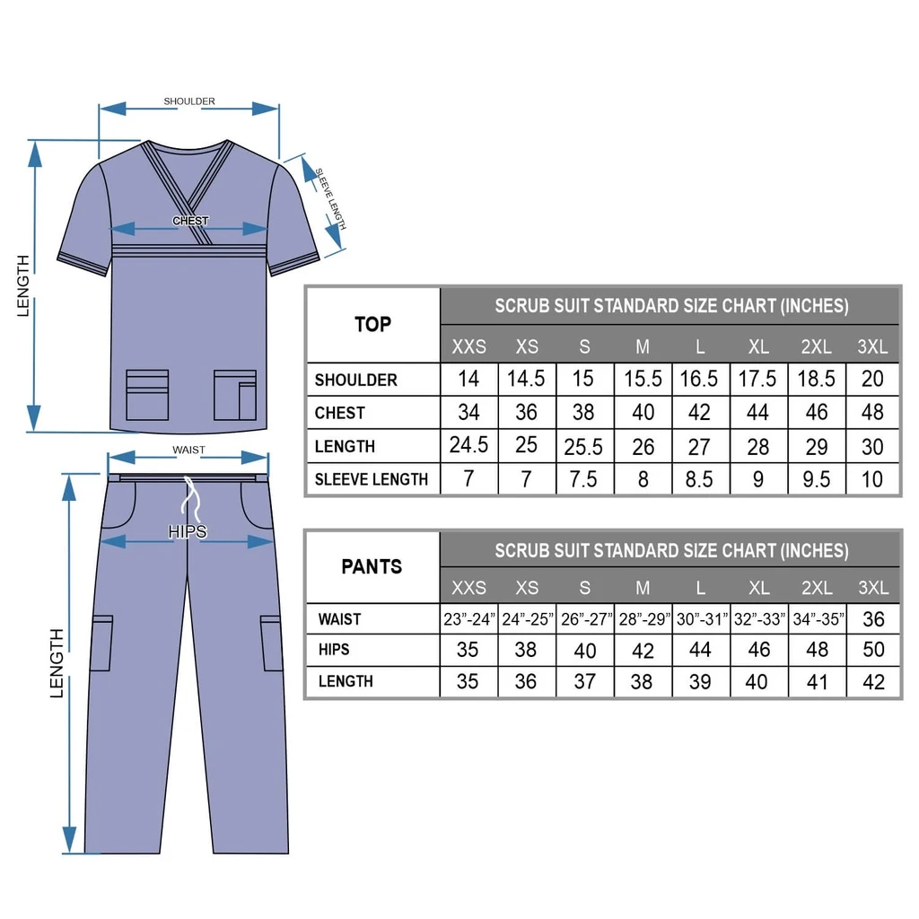 Custom Scrub Suits Uniformes Medico Spandex Stretch Breathable Men ...
