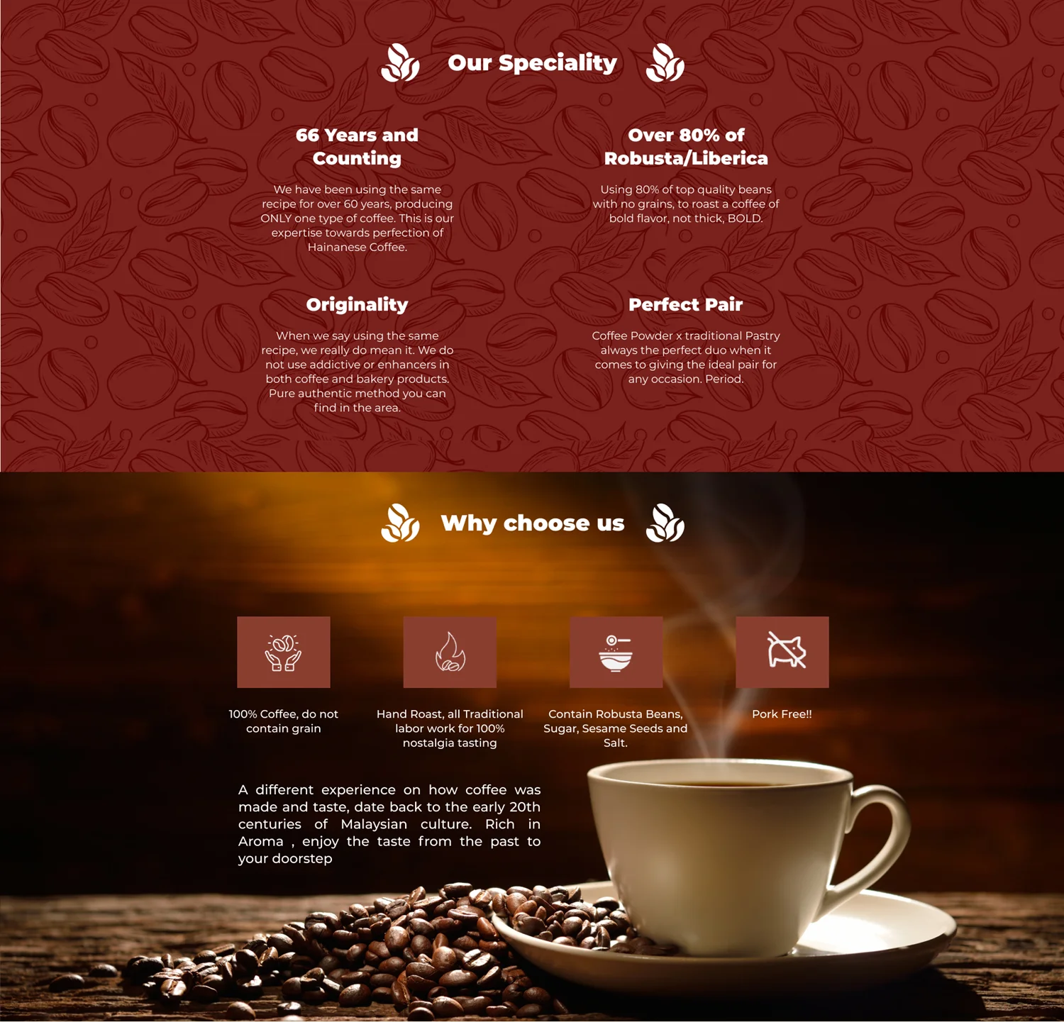 Premium Robusta Beans Malaysia 1kg Authentic Coffee Powder Instant ...