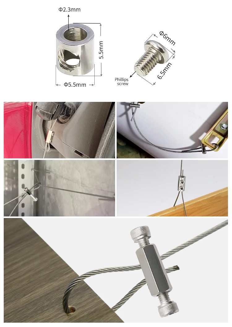 Looping Gripper Ceiling Accessories Wire Rope Suspension Kit Cable Wire ...