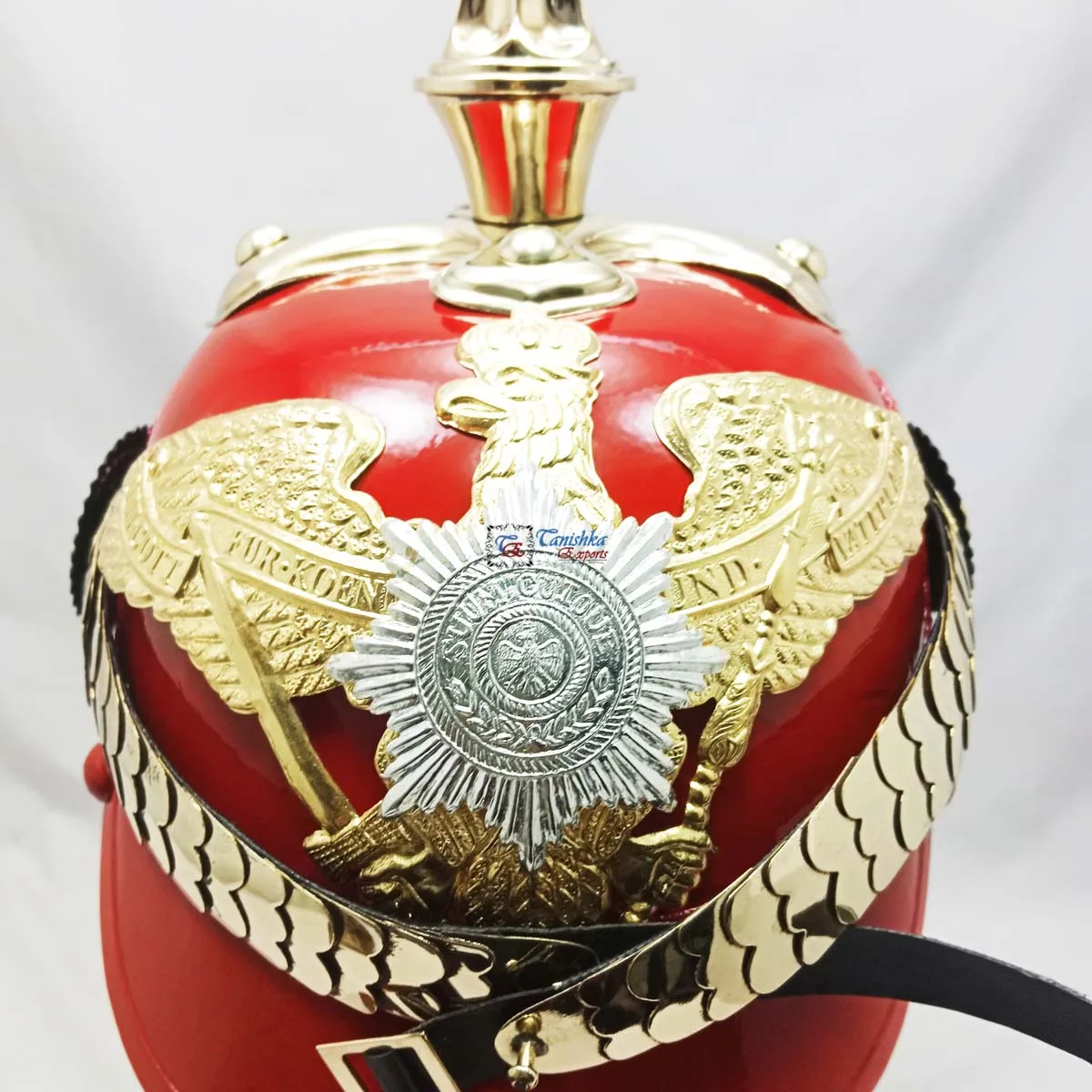 Prussian Medieval Decor Wearable Armor Helmet Spectacles Agate Leather ...
