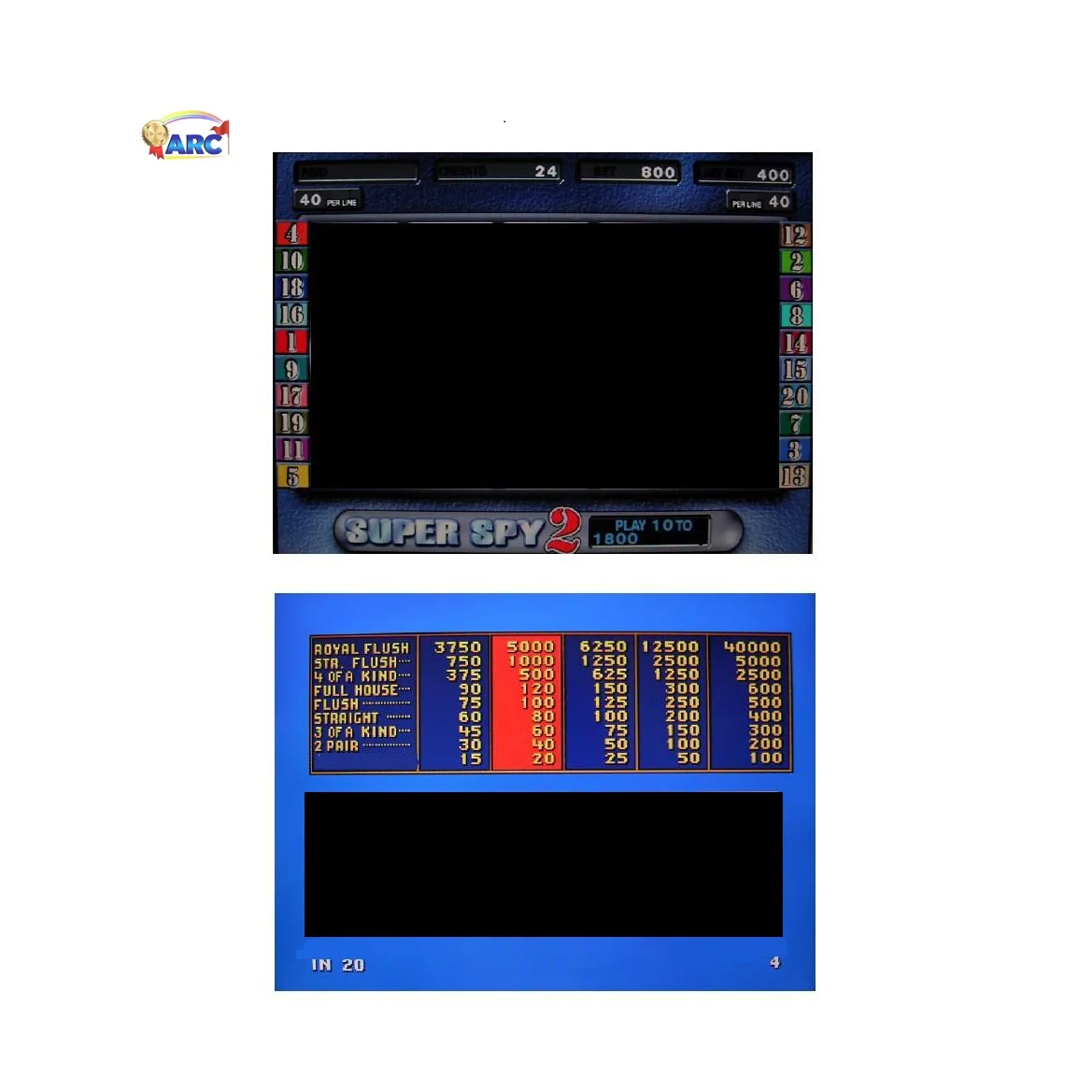 7x Mini Multi Game 7 In 1 Coin Operated Machine Game Board Coin Pusher ...