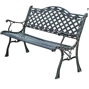 Outdoor Furniture Traditional Cast Iron Bench Outdoor Garden Classical ...