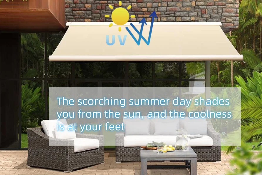 4*3M Luxurious Folding Roof Outdoor Sun Shade Control Awning Electric ...