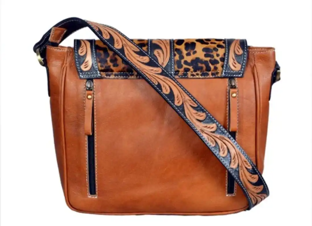 Trending Western Cowhide Hair on Cheetah Print Women's Luxury Sling Bag ...