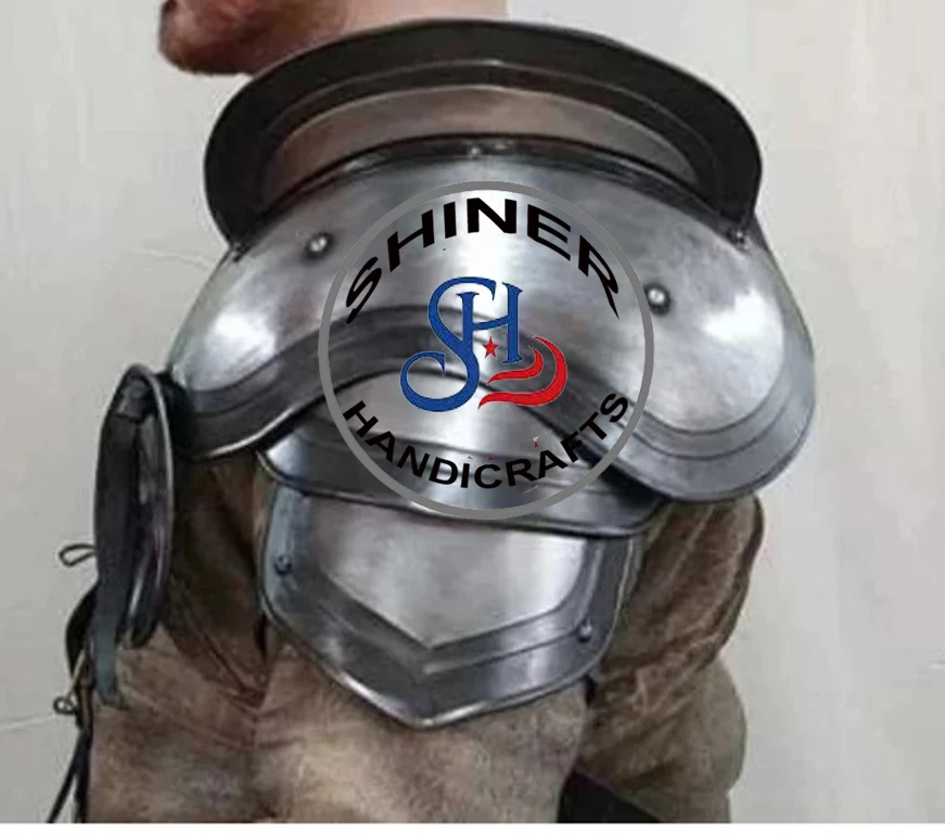 Medieval Armor Dark Gothic Steel Gorget Neck Armor and Pauldron Unisex ...