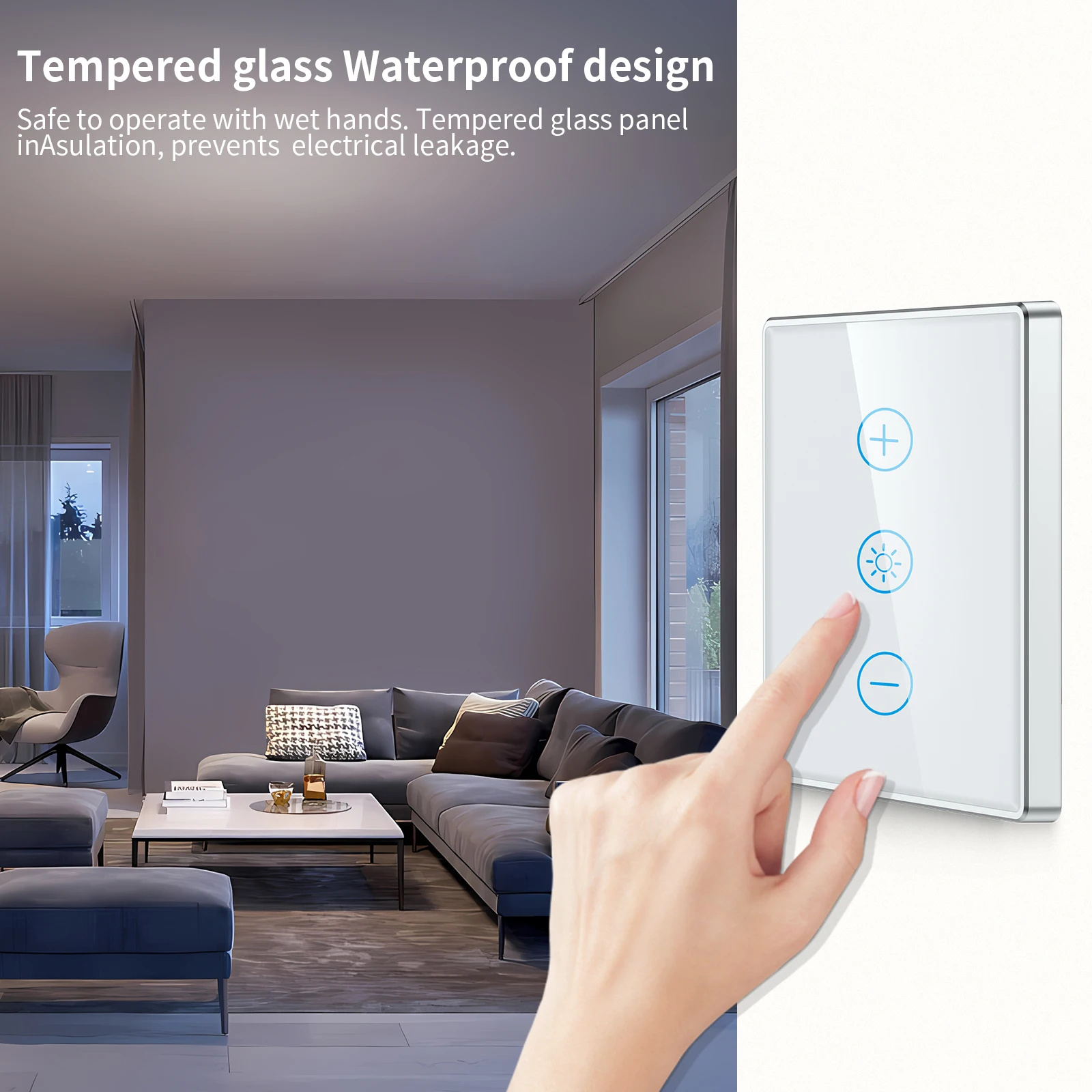 Emylo Us Standard Wifi Led Dimmer Touch Switch 240v,Smart Touch Dimmer ...