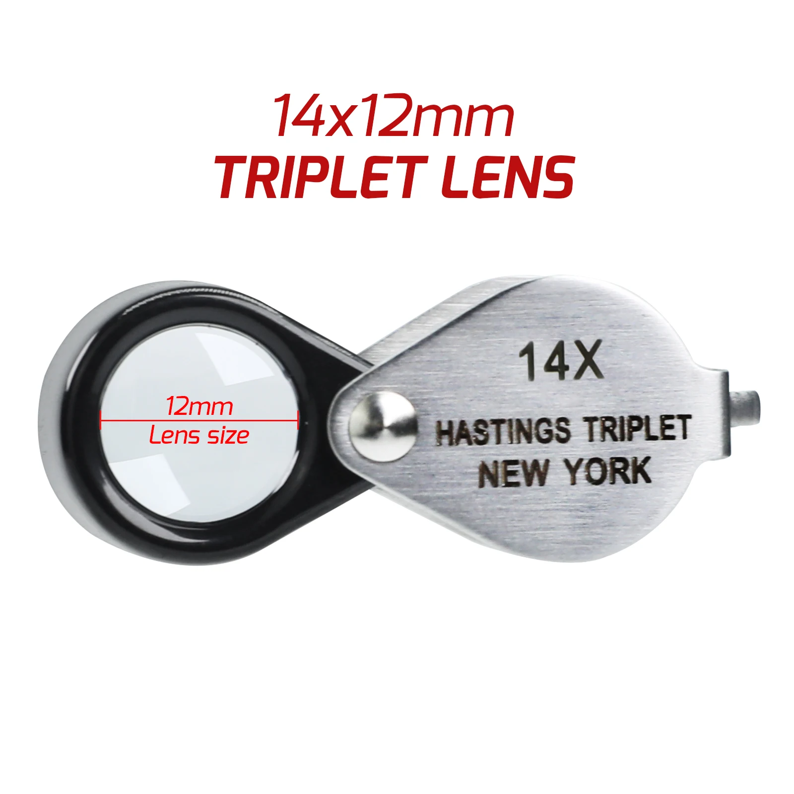 14X Loupe Magnification - Hasting Foldaway Mini Optical Lens