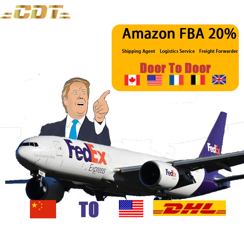 FBA DHL Fedex Express Shipping air Freight Door to Door Logistics Service Freight Forwarder ...