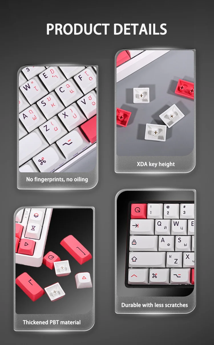 Mym Kc Series Keycap Set Pbt,Oem Three Color Combinations Ru Version ...