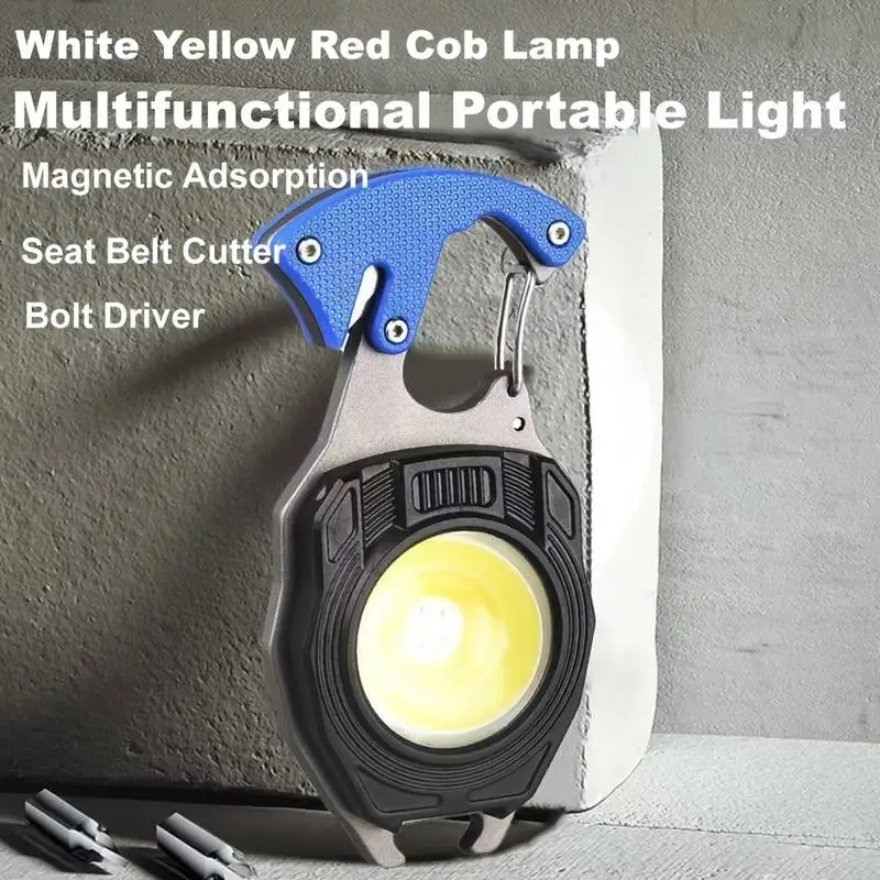 COB Lantern Multi-fuction Portable Flashlight Pocket Work Light Outdoor ...