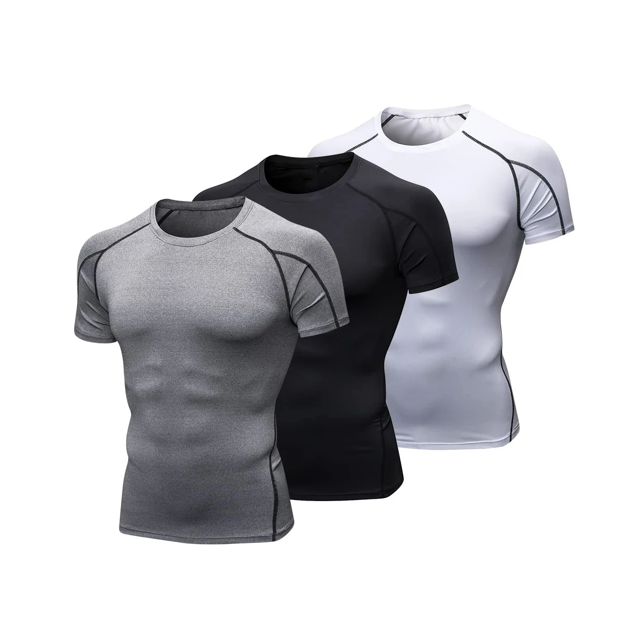 High Performance Compression T-Shirts for Men's Gym