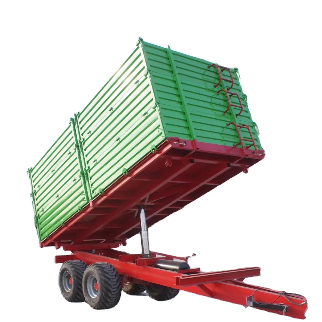 10t Hydraulic Dump Tipping Farm Trailer For Sale - Buy Dump Trailers ...