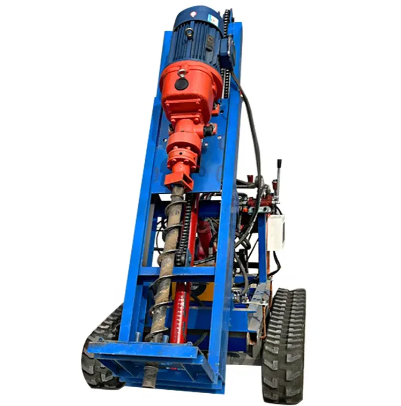 Crawler Mounted Telescoping Mast Drilling Rig Pole Hole Surface Dth ...