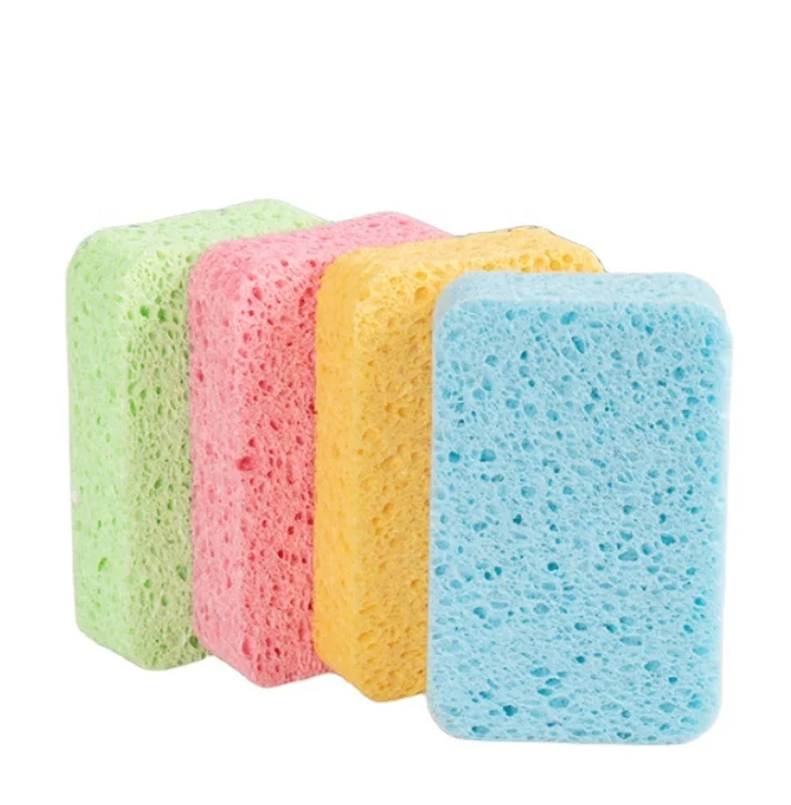 Customize Color Round Corner Sunstainable Cellulose Sponge ...