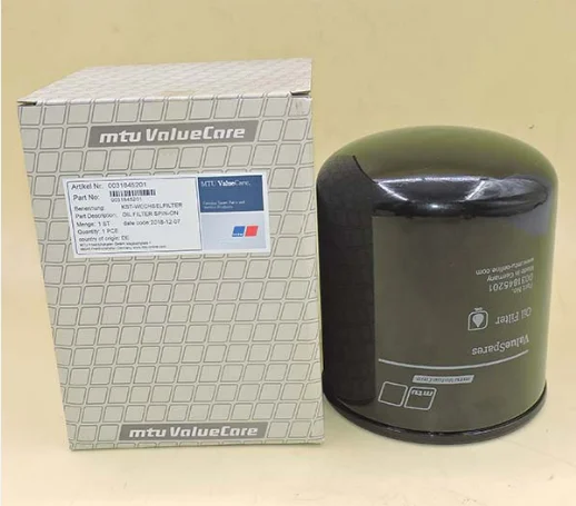 Original MTU Engine Spare Parts 0031845201 OIL FILTER| Alibaba.com
