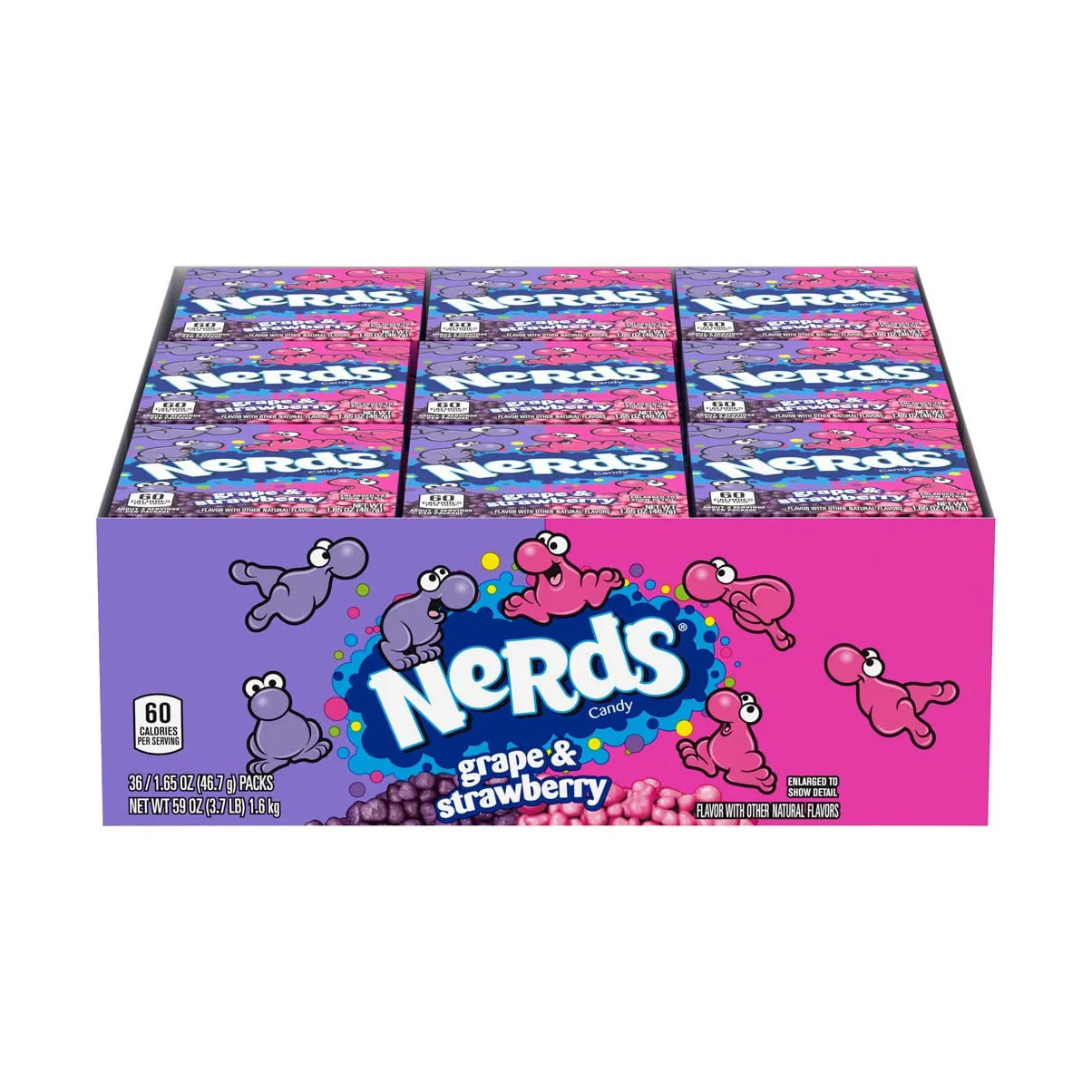 Nerds Very Berry Gummy Clusters Candy - Buy Nerd Rope Rainbow Candy Box ...