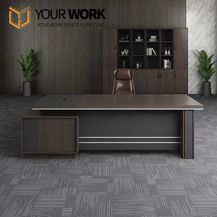 Custom Office Modern Desk - L-Shaped Executive Furniture