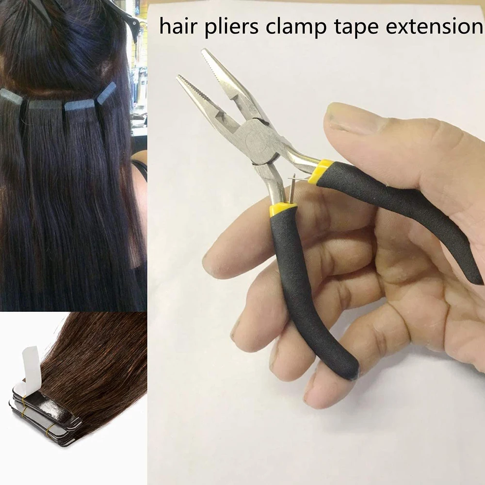 Stainless Steel Hair Pliers Tip Plier Diy Hair Extension Tools Grip ...