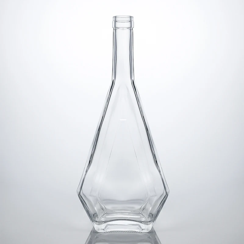 Best Selling 700ml 750ml Super Flint Spear Triangle Liquor Glass ...