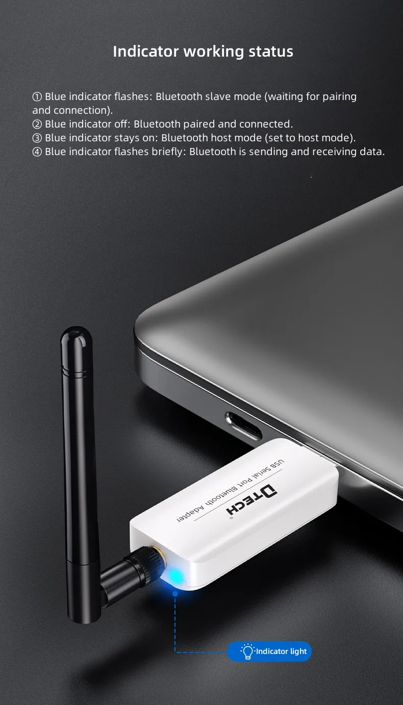 DTECH IOT5064B Smart Data Logger - RS232 Serial BT Adapter