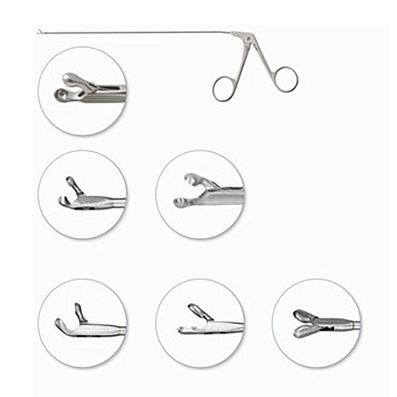 Micro Ear Forceps House Oval Cup Shape 3" Delicate Angle Left Sinus Ent ...