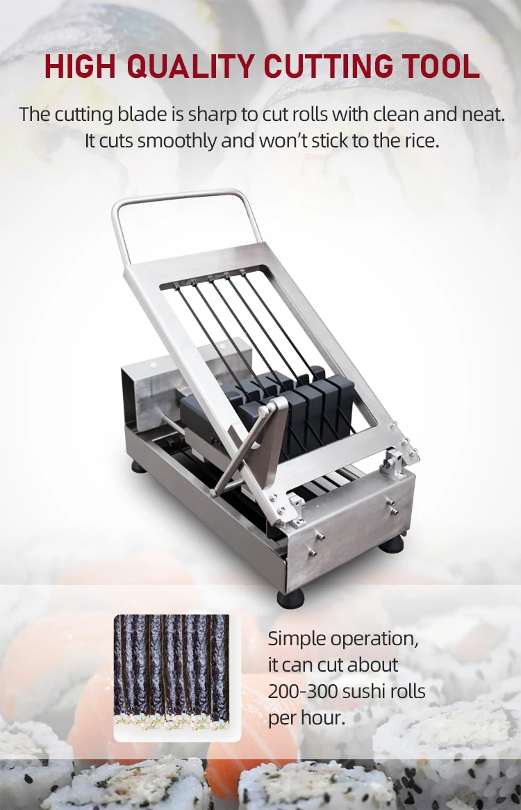 Stainless Steel Multifunction Manual Onigiri Sushi Making Cutting Roll ...