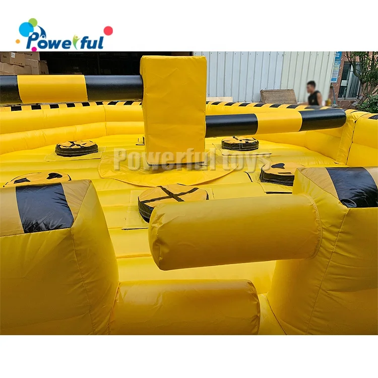Outdoor Adult Carnival Games Wipeout Inflatable Meltdown Wipeout ...