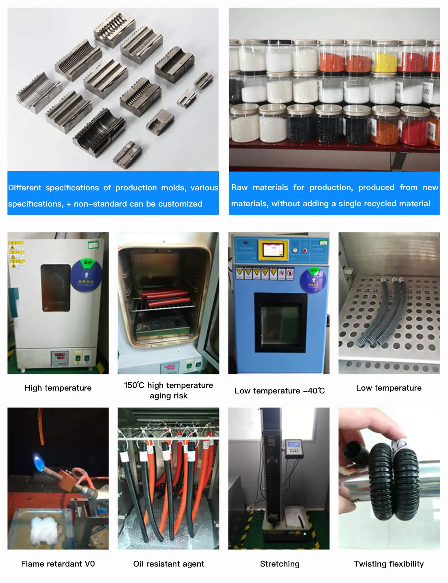 PTFE Convoluted Tubing for Aerospace, Automotive, & Medical