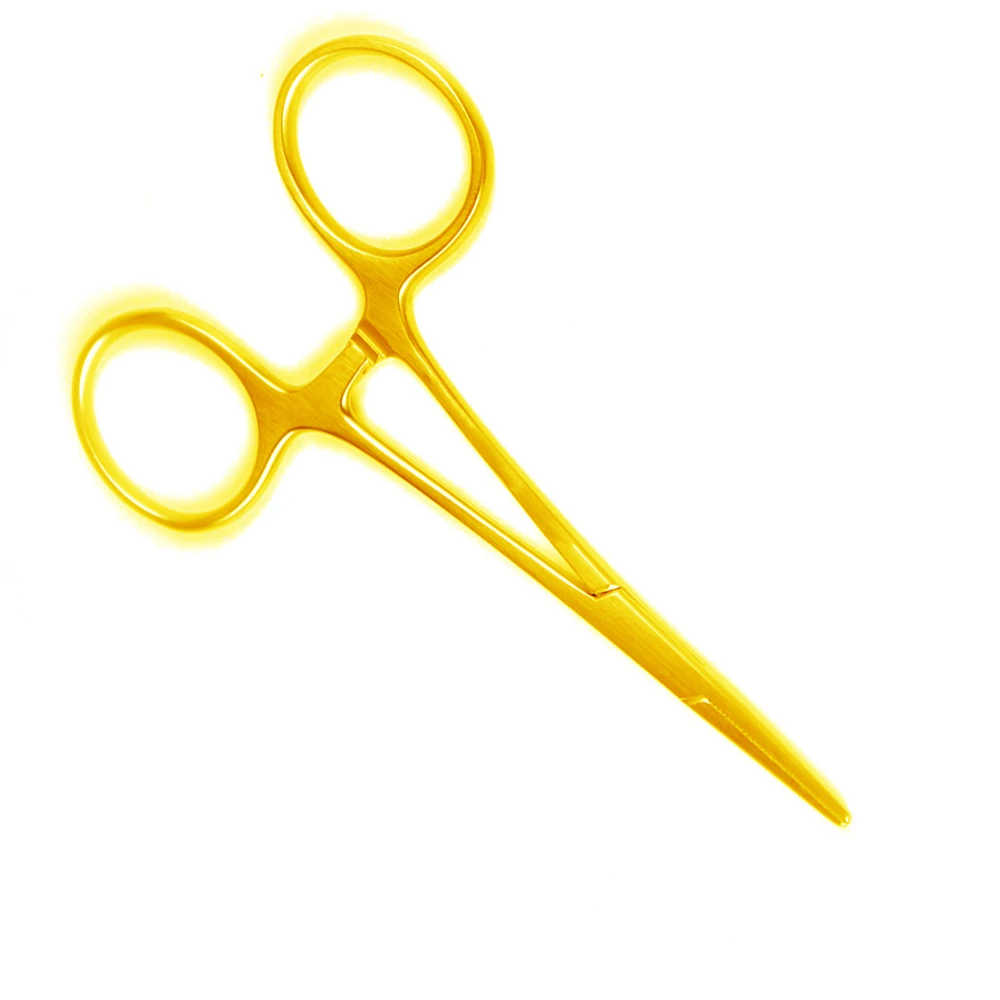 Gold Color Mosquito Forceps Locking 5" Surgical Straight Forceps ...