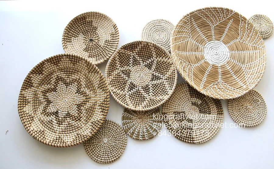 KING CRAFT VIET Seagrass Wall Decors - High Quality Home Decor