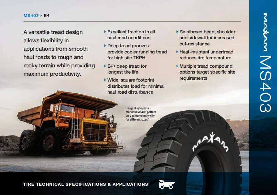 Maxam Brand MS403 MS403Pro Heat Resistant Dump Truck Tyre New Condition ...