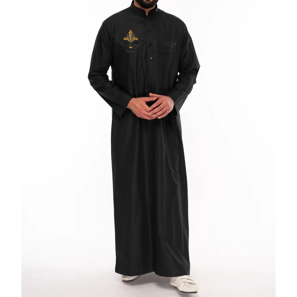 Traditional Mens Muslim Dress Dubai Wholesale Arabic Thobes High ...