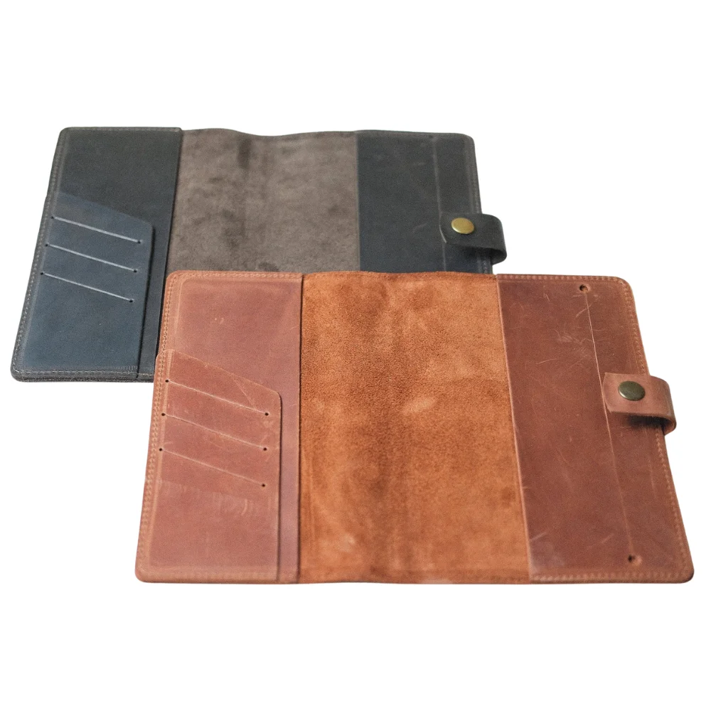 B5 Leather NoteBook Cover Vintage Leather Journal Protect Cover Bible ...